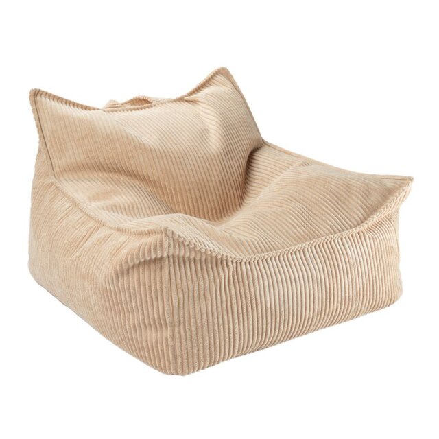 WigiWama Kinder Sessel/Sitzsack Cord creme 80cm online kaufen
